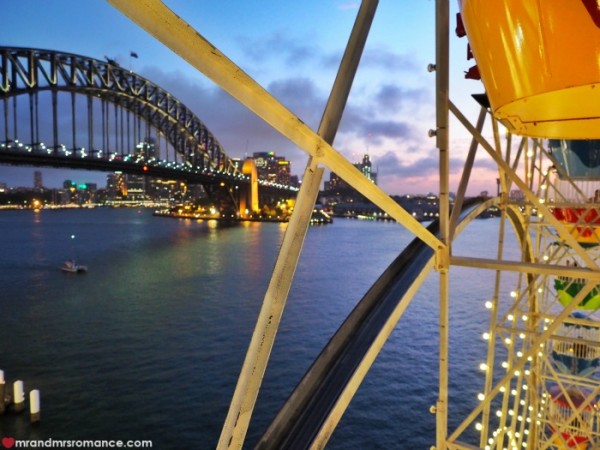 Dinner with a view - Luna Park Ferris wheel diningMr and Mrs Romance